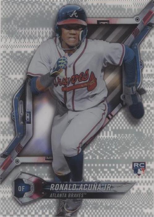 2018 Topps High Tek - Ronald Acuña Jr. #HT-RA Pattern 2 Jagged Shapes ...
