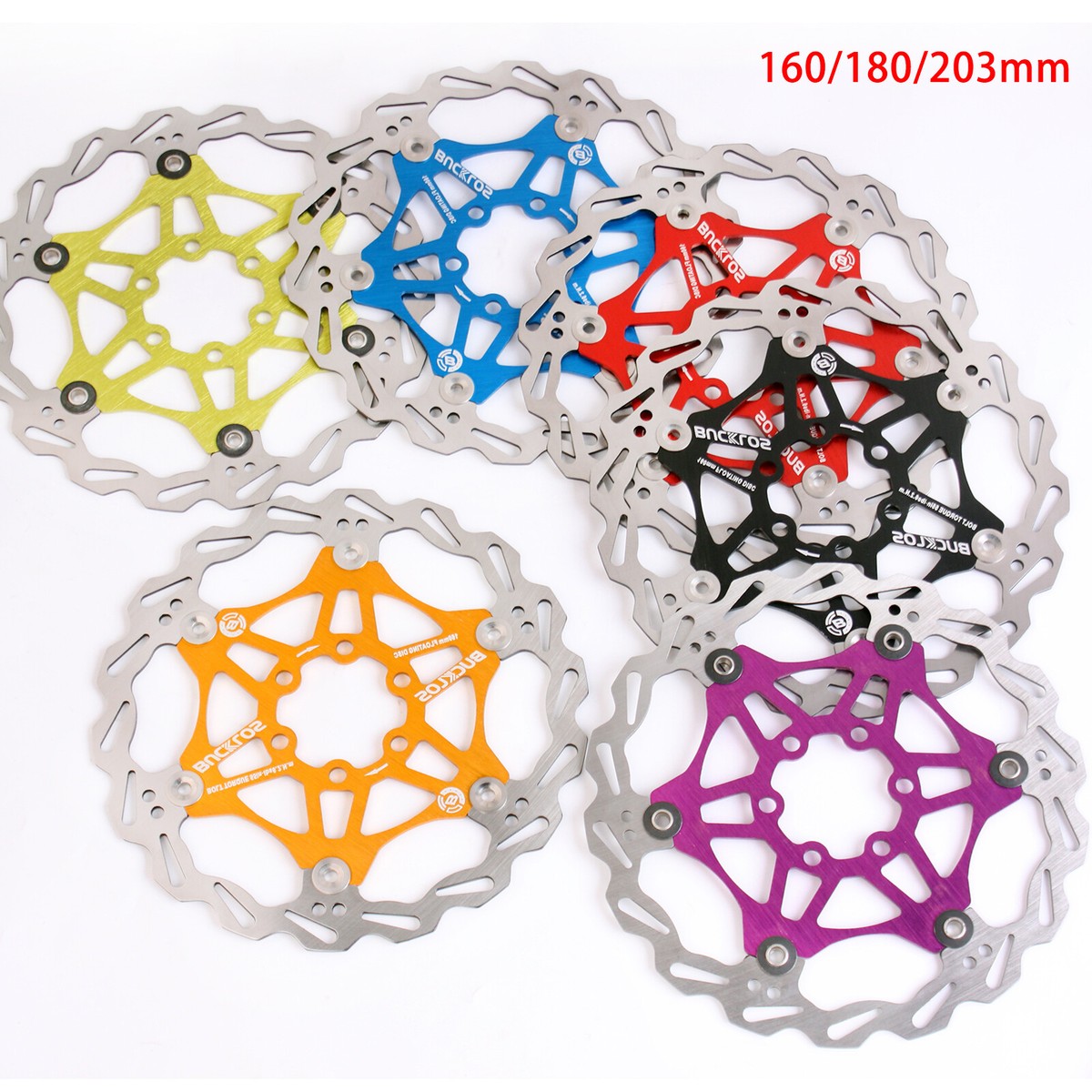 Bike Disc Brake 180mm (7") Floating Disc Brake Rotor - Stainless Steel ...