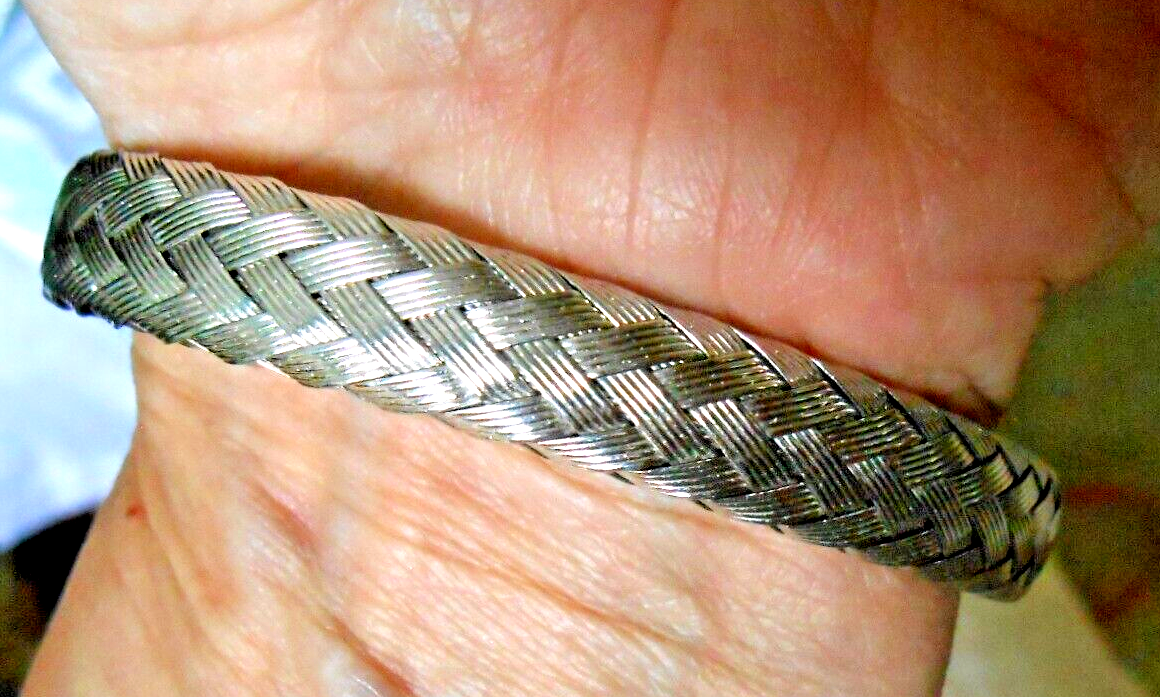 Bracelet Sterling Silver Woven Italian JCM Jacmel Mauritius .925 | eBay