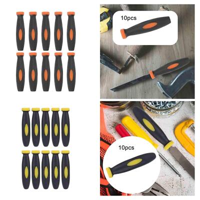 10x Rubber File Handles Practical Hand Tools Handles Home Office ...