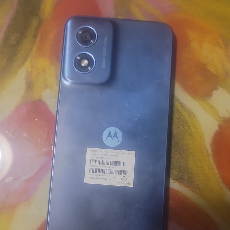 Motorola XT2411V Smartphone Blue 50MP Dual Camera Bar Style Android ...