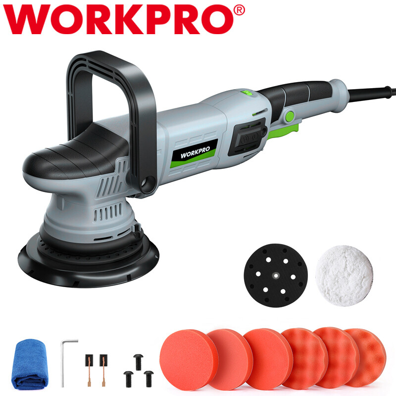 WORKPRO 6" 1080W Buffer Polisher Dual Action Orbital Polish Set 6 Variable Speed | eBay