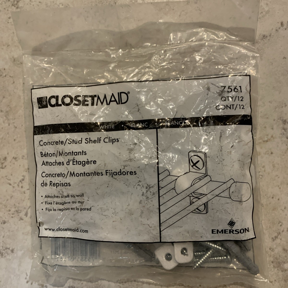 Closetmaid Support Bracket Clip Vintage 2 X Nobilia Fronthalter