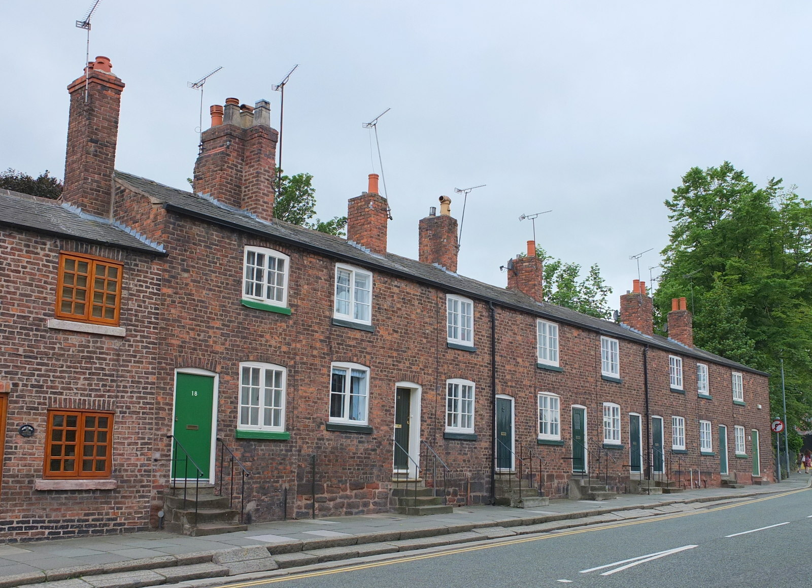 Photo 6x4 4-18 George Street Chester A charming row of early 19th ...