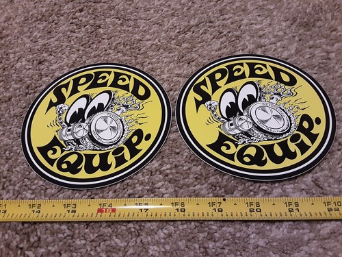 Lot of 2 Classic Moon Eyes Racing Decals Stickers NHRA Hot Rod Rat Rod ...