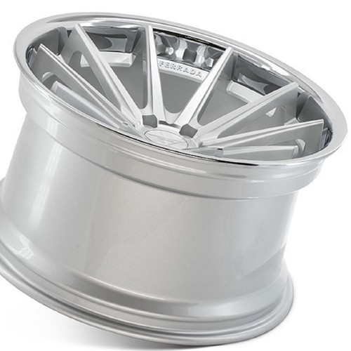 19x9.5 FERRADA FR4 SILVER w/ CHROME LIP CONCAVE WHEELS RIMS | eBay