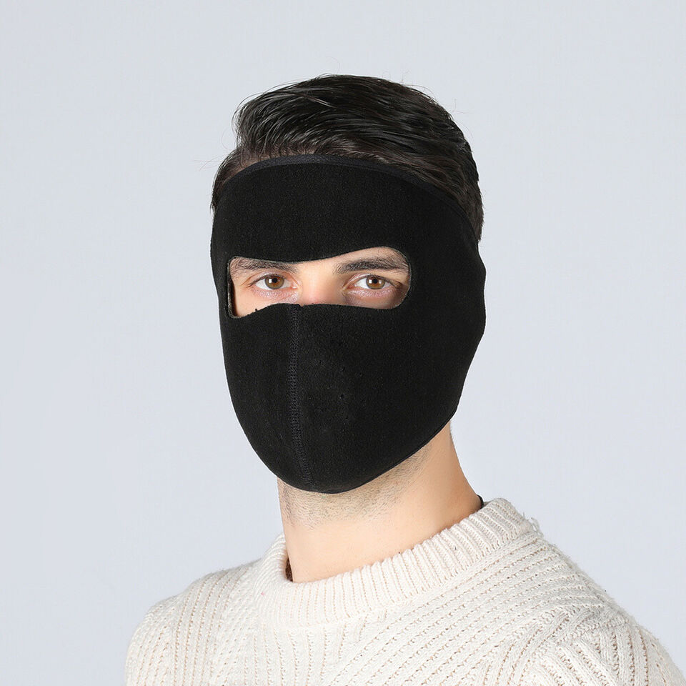 Winter Fleece Ski Mask Cycling Full Face Mask Cold Weather Warm ...