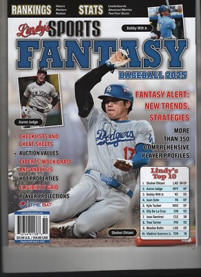 SHOHEI OHTANI LA DODGERS 2025 LINDY'S FANTASY BASEBALL MAGAZINE | eBay