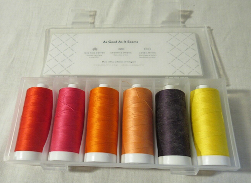 Craftsy PIMA THREAD SUNSET STRIP Collection-6 Spools 50 wt | eBay