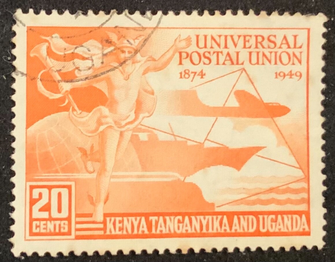 KENYA TANGANYIKA AND UGANDA 1949 - UNIVERSAL POSTAL UNION - 20 CENTS | eBay