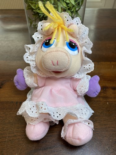 Vintage 1980’s Jim Henson Muppet Babies 9” Baby Miss Piggy Beanbag ...