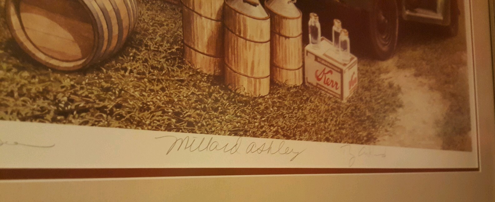 MEL STEELE*MOONSHINE SERIES*JUNIOR JOHNSON &BOYS ARTIST PRINT FRAME ...