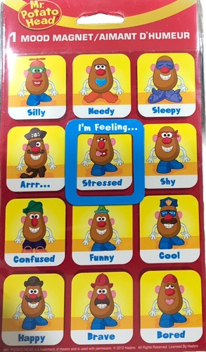 2012 Mr Potato Head Emotions Feelings Mood Magnet Set American ...