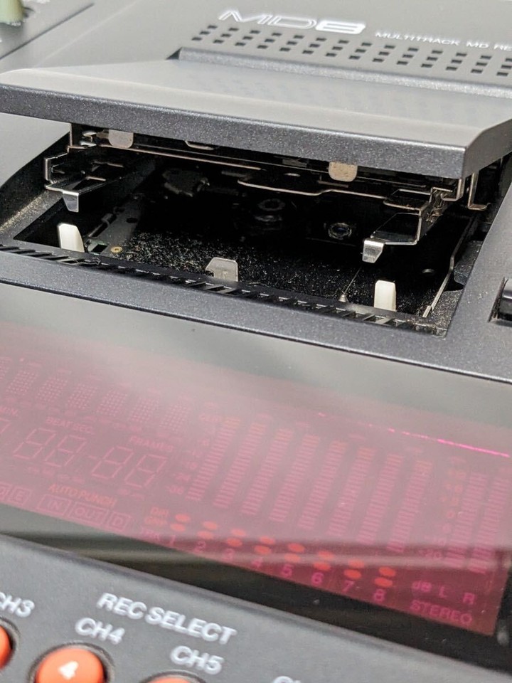 Yamaha MD8 8-track Multitrack Mini Disc MD Recorder Black Used Japan ...