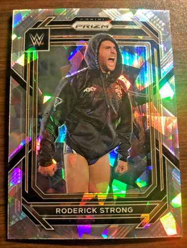 2023 Panini Prizm WWE NXT fractal glass card of Roderick Strong (#183 ...