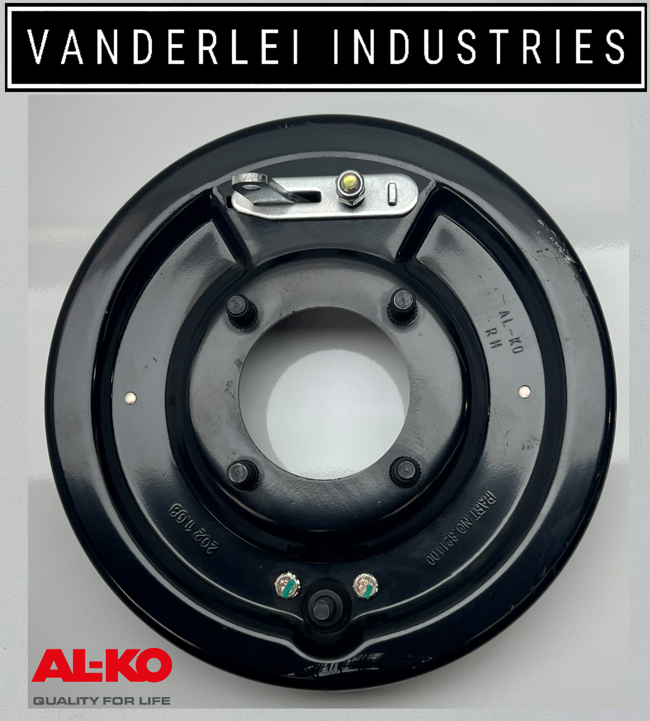 Genuine AL-KO 9" Mechanical Drum Brake Assembly ~ Right Hand ~ alko ...