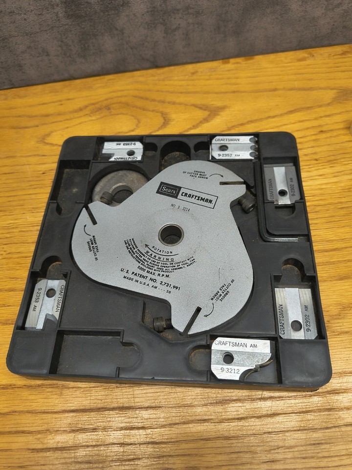 Sears Craftsman Triple Cutter Molding Head Set # 93214 | eBay