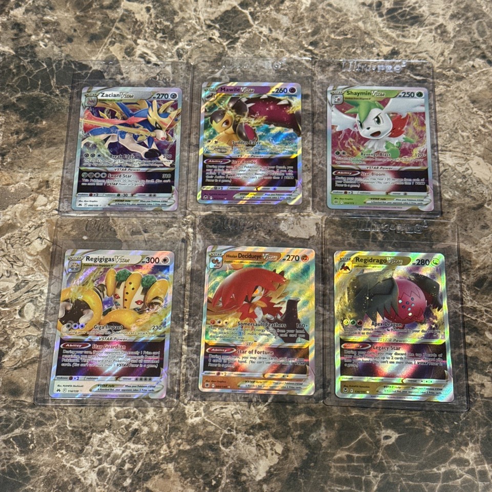 Pokemon Sword And Shield - VMAX & VSTAR Card Lot Of 46 - Evolving Skies ...
