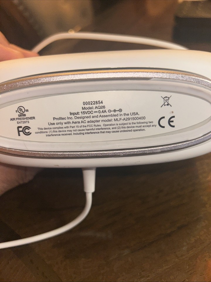 Aera AQ26 Clean Fragrance & Essential Oil Electric Diffuser (pre-owned ...