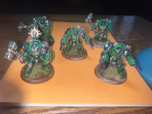 Warhammer 40k Space Marines Salamander Assault Terminators x5 | eBay