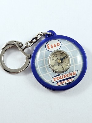 Keyring - Esso Touring Service 1960s - Compass, Oils Garages - Vintage ...