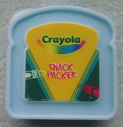 2005 Crayola Snack Packer Sandwich Container ~ Blue, Travel Lunch Bag ...