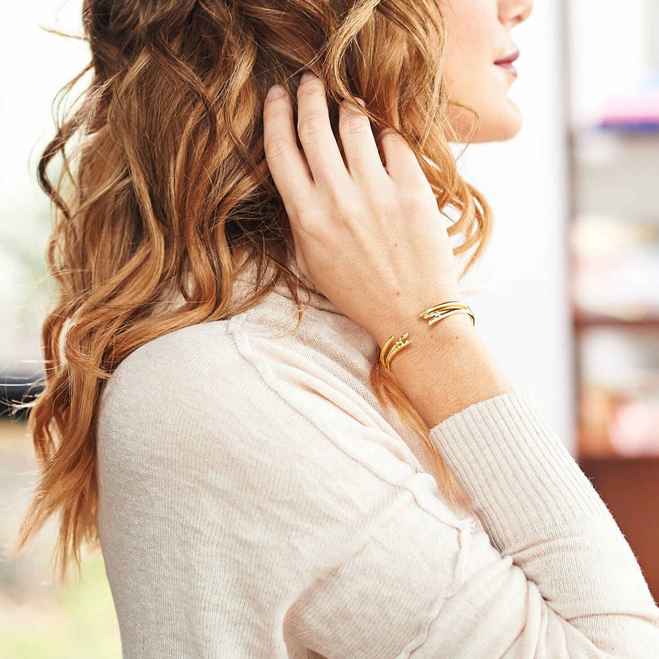 Michelle Campbell Gold Talon Bracelet Set Rachel Zoe Box of Style $215 NEW | eBay