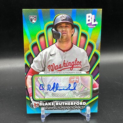 Blake Rutherford Rookie Auto 2024 Topps Big League RC Opening Act ...