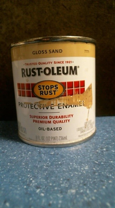 Rust-Oleum 7771 Gloss Sand Protective Enamel Paint, 8 fl. oz., FREE ...