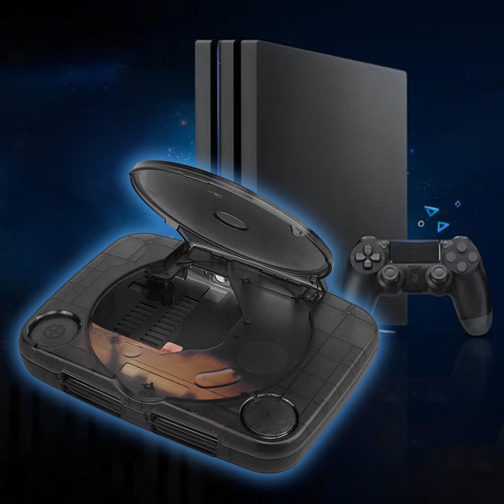 Replacement Shell Transparent Box for PS One Console (Transparent Black ...