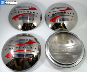 Set (4) 1941-1948 Chevrolet Car / Pickup Truck Stainless Steel Hubcaps ...
