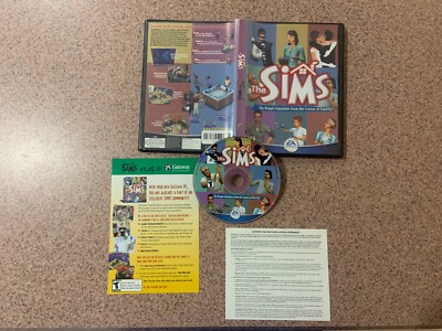The Sims PC CD-ROM Original Game 2000 EA Games People Simulator Sims 1 ...
