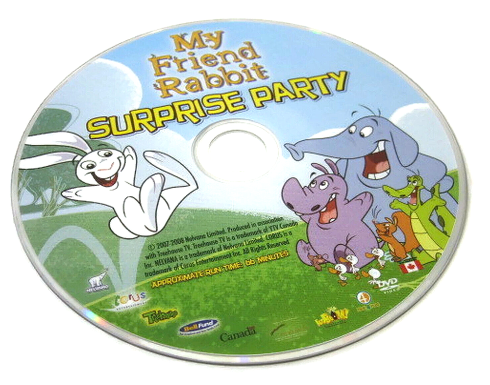 My Friend Rabbit Surprise Party Treehouse TV 6-Episode Nelvana DVD ...