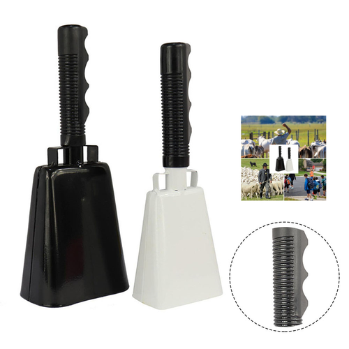 Steel Cowbell with Handle for Ring Clapper New Year Celebrations and ...