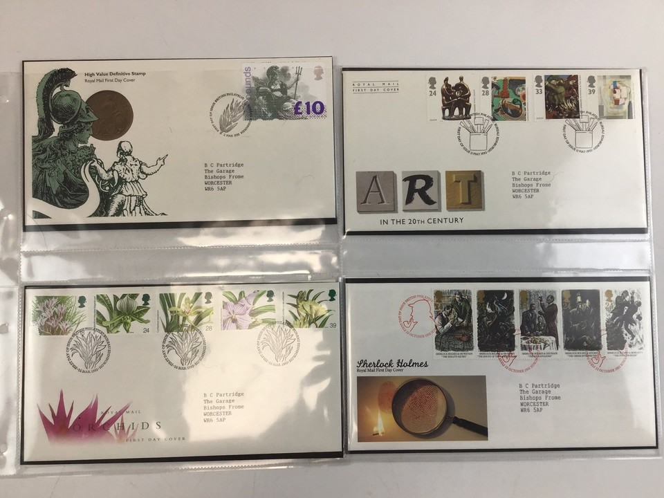 Royal Mail First Day Covers Album-27x Stamp Envelopes in Album-Stamp ...