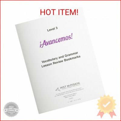 ¡avancemos!: Lesson Review Bookmarks (Spanish Edition) 9780618798629| eBay