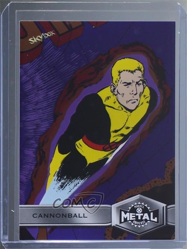 2020 Marvel X-Men Metal Universe High Series Purple FX 1/1 Cannonball ...