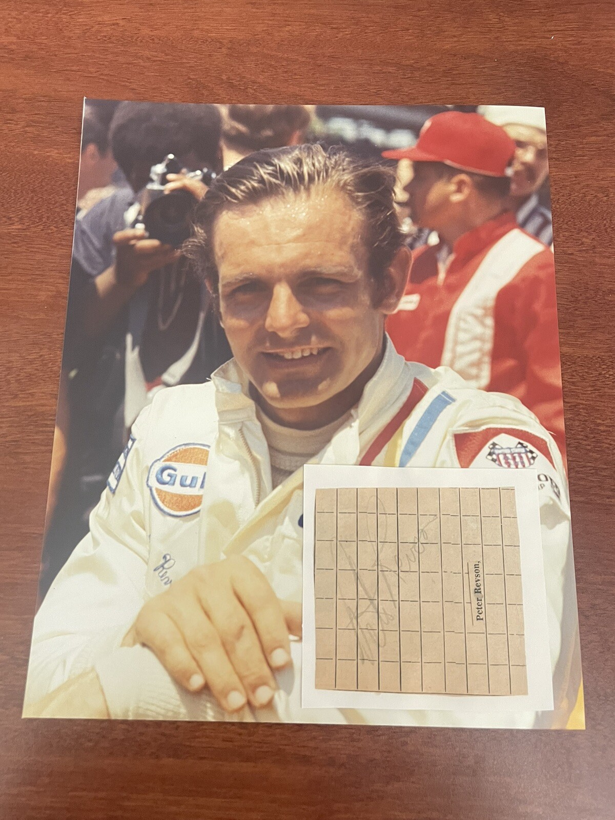 Authentic Autograph Peter Revson Formula 1 Indy 500 Driver With 8x10 ...