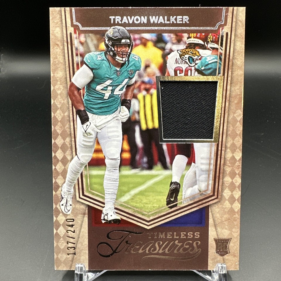 2022 Panini Chronicles Timeless Treasures Travon Walker /240 Patch RC ...
