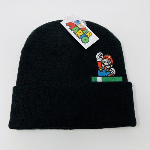 Super Mario Beanie Toboggan Winter Hat Cap Licensed Nintendo Video Game ...
