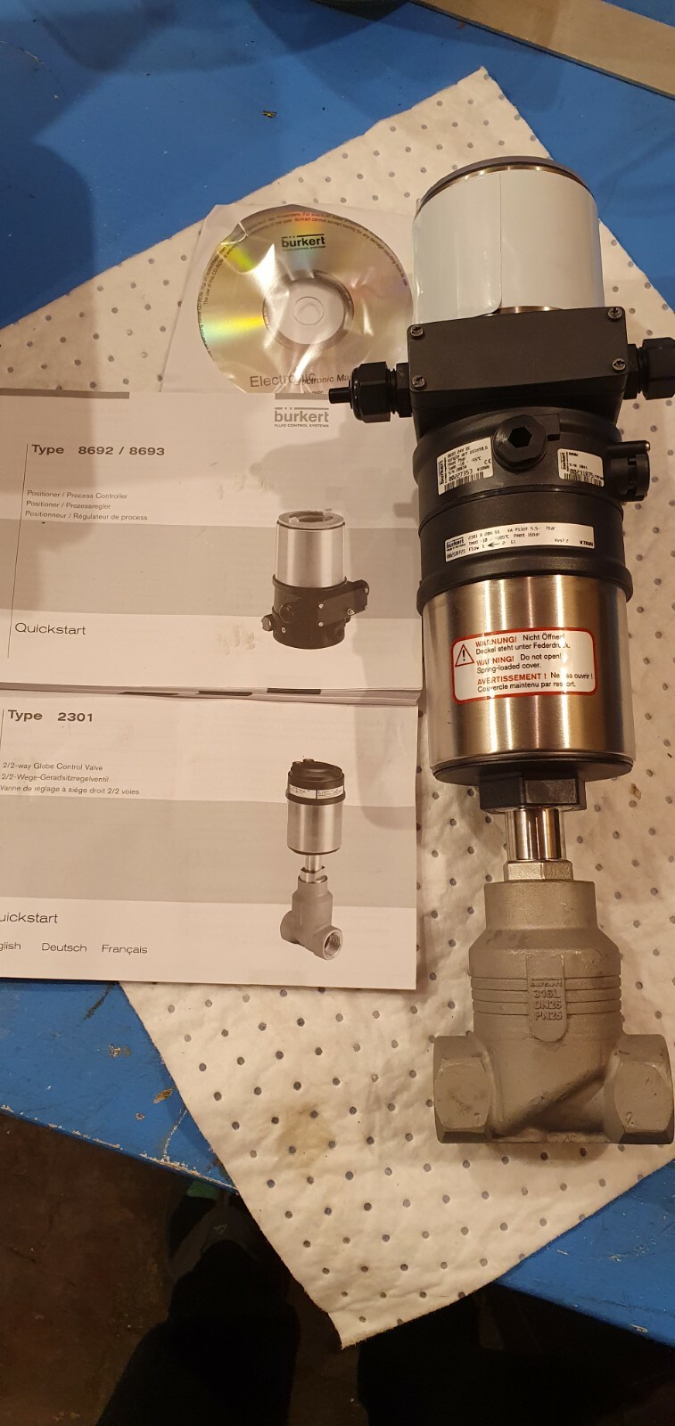 Burkert 2301 , Control Valve, Burkert 8693 , Digital Positioner Brand ...