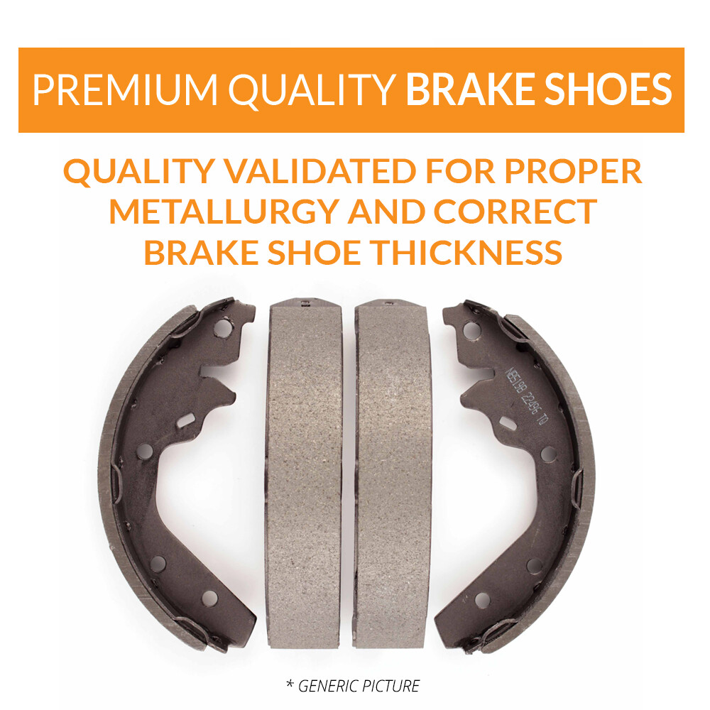 Front Rear Semi-Metallic Brake Pads Drum Shoes Kit For 04 Subaru ...