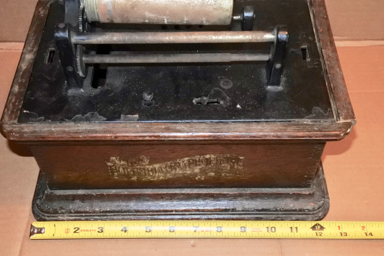 Vintage Columbia Graphophone Type BK Phonograph w/ Motor Cylinder Parts ...