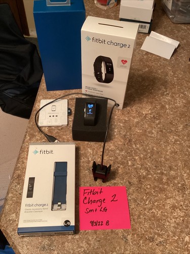 FITBIT Charge 2 Activity Tracker-Steps-Distance-Heart-Sleep-Calories S ...