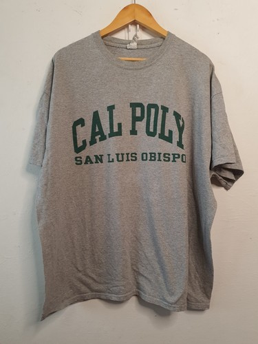 vintage cal poly shirt mens size 2xl xxl grey gray american vintage san ...