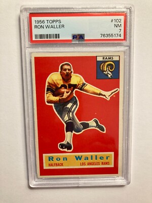 1956 Topps #102 Ron Waller PSA 8 NM-MT Los Angeles Rams Maryland | eBay