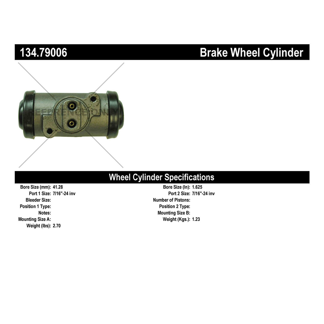 Centric Parts Drum Brake Wheel Cylinder For 1979 Ford F600 F700 F7000 ...