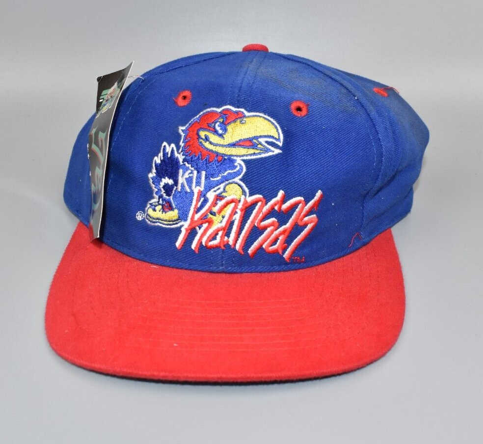Kansas Jayhawks Vintage Top of the World Snapback Cap Hat - *Stained ...
