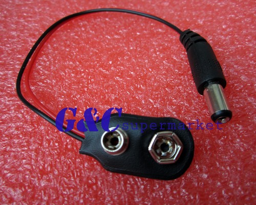 DC 2.1MM power plug 9V battery snap I-type line Arduino Snaps | eBay