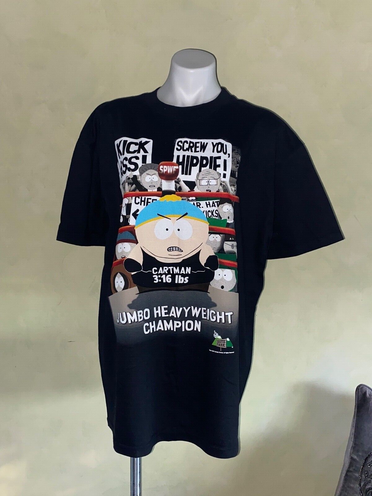 South Park Cartman Jumbo Heavyweight T-Shirt XL light… - Gem
